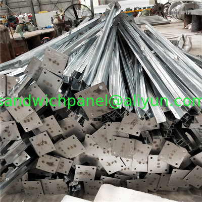 green grass 950-50-236mm sandwich panel fence used for construction subway project