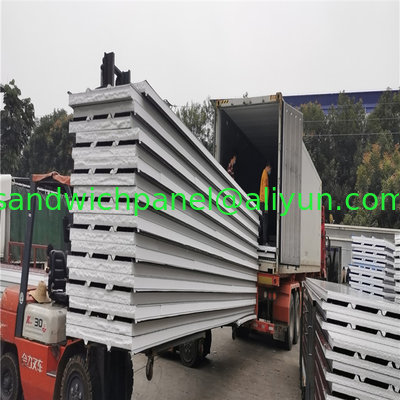 wine red 1050mm type eps sandwich roof panel for temporary hospital