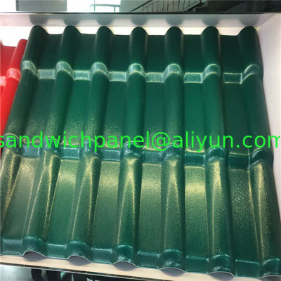 1050mm wine red luxury ASA glazed roof tile with 2.8mm for residential area