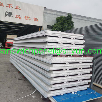 waterproof prefabricated sandwich panels 75mm thickness for construction buildings