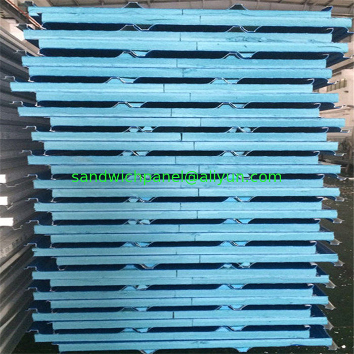 50mm painted steel corrugated XPS pu sandwich panels for steel structure roof