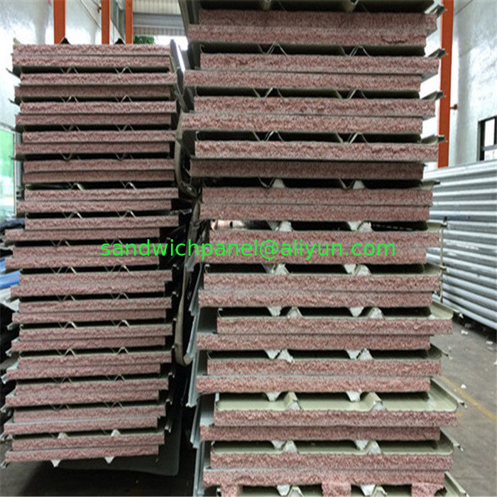 0.326mm corrugated steel sheet TPS sandwich roof panel for building roofing