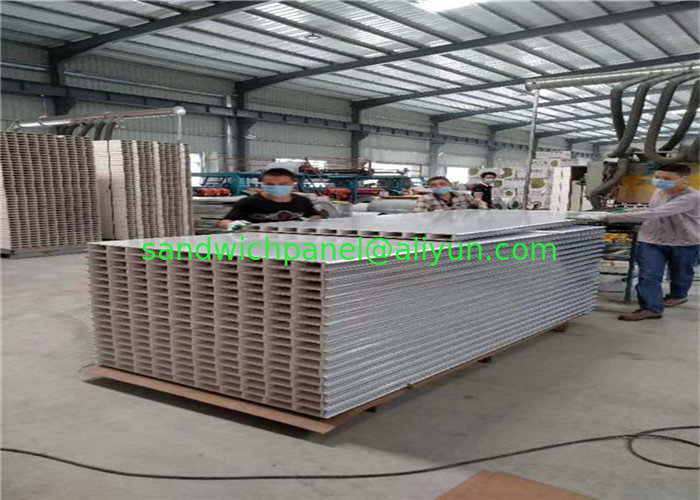 Huamei brand 0.426mm steel sheet 50mm mgo sandwich panel used for wall panel