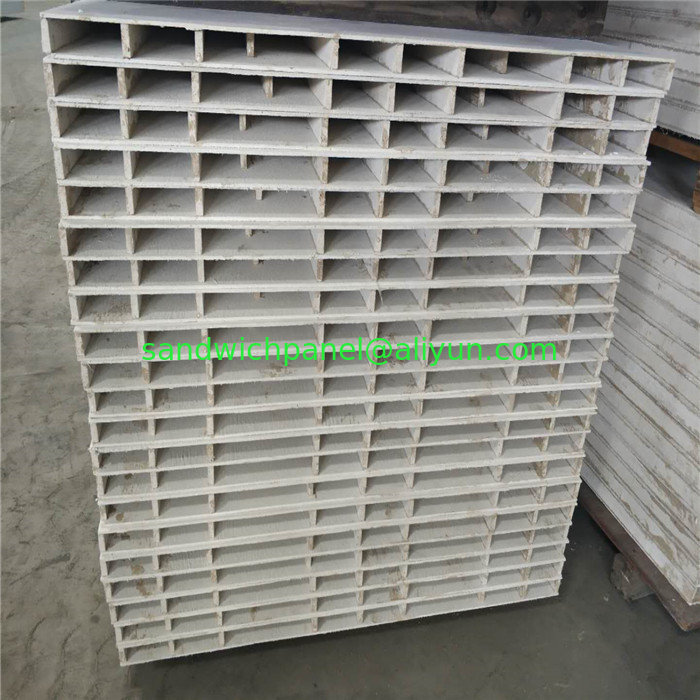50mm hollow core MGO exterior wall sandwich panels for hospital building