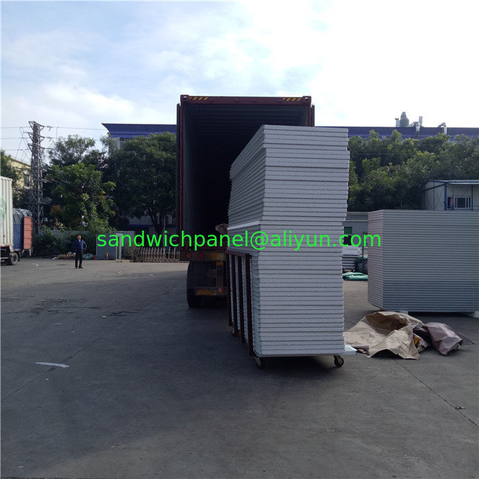 1050 type eps sandwich tiles  with waterproof used as prefabricated house