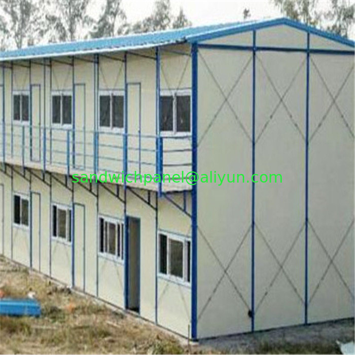 light steel structure K type sandwich panel prefabricated house for construction buildings
