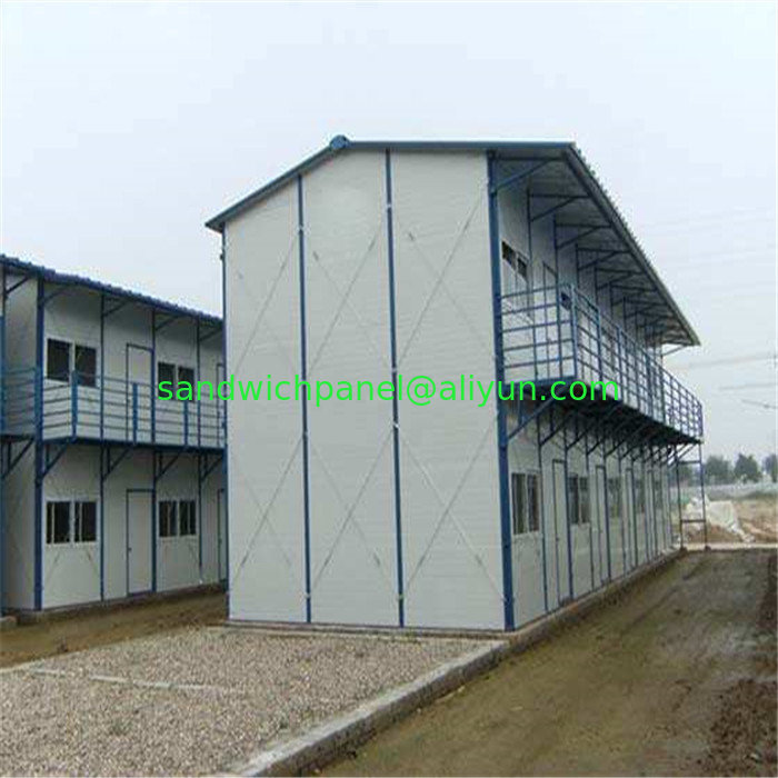 light steel cutomize size prefabricated sandwich panels house workers house