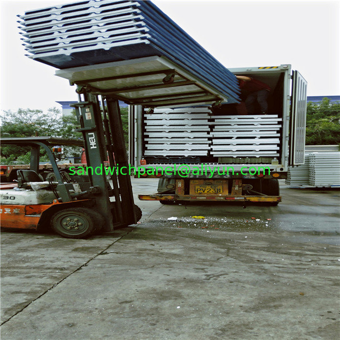 30mm eps sandwich panel with 0.426mm blue steel up and 0.5mm PVC down