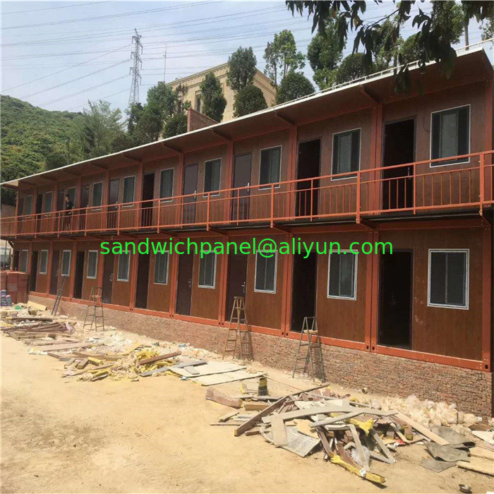 fast assembly 20ft container house with bathroom and kitchen for worker camp