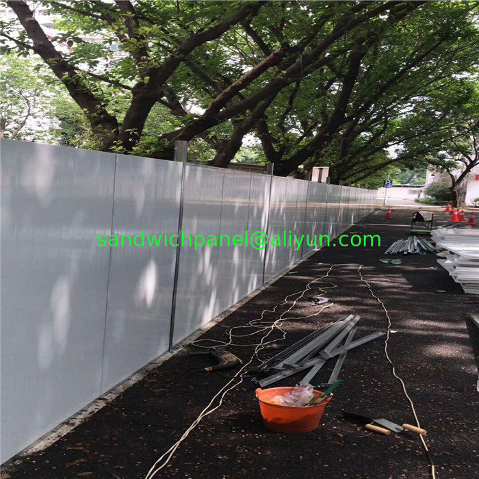 15 years light weight 50mm sandwich panel fence used for real eastate