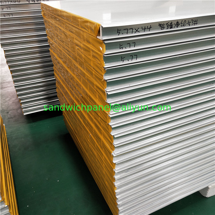 50mm hollow core mgo sandwich panel with protective film used for wall panel