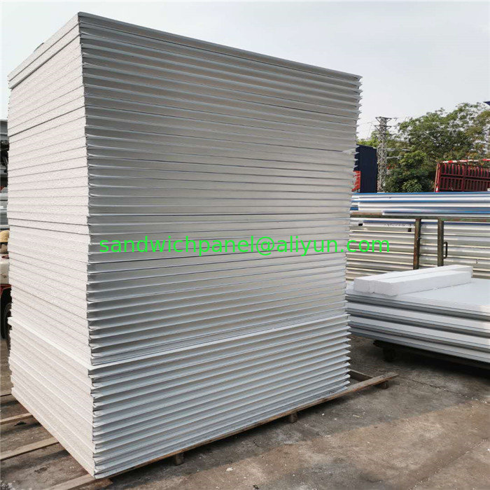 light weight 1150 -50-326mm greywhite eps sandwich roof panel for prefabricated house