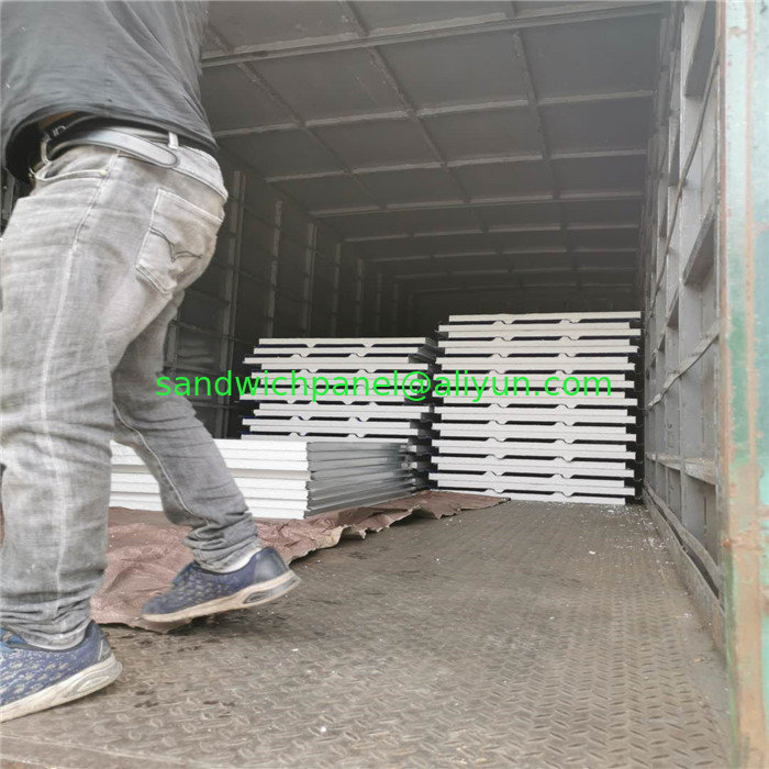 low cost 1150 -50-0.326mm greywhite eps sandwich panel for wall and roof