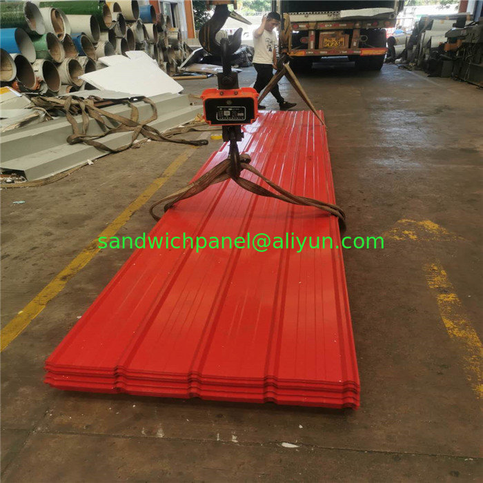 900 type 0.4mm thick corrugated roof steel sheet for worker camp