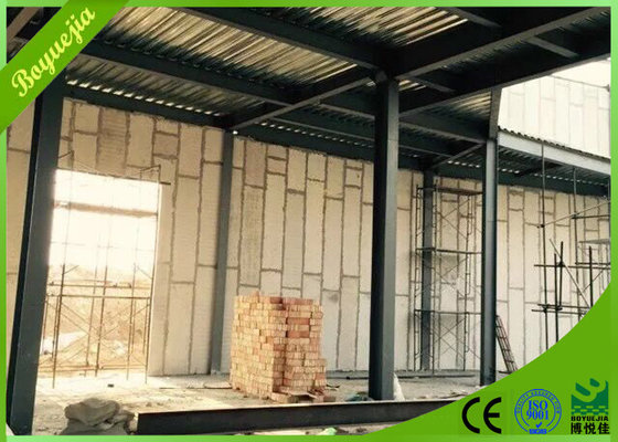 Waterproof EPS Cement Sandwich Panel 50 mm - 200 mm Thick CE and ISO9001