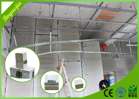 Sound Insulated Lightweight EPS Cement Sandwich Panel For Building Exterior / Interior Wall
