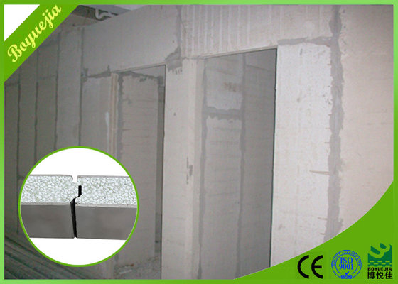 Lightweight Waterproof EPS Cement Sandwich Panel Non asbestos 2270 * 610 * 100 mm