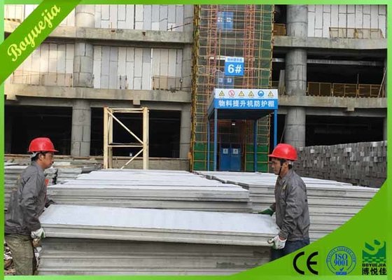Exterior EPS 120mm lightweight concrete wall panels Energy - saving