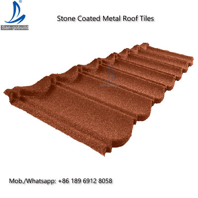 Bond Tile GL Stone Coated Aluminum Roofing Sheet 0.4mm Thickness ISO9001 / CE / Soncap  Stone Coated Aluminum Roofing Sh