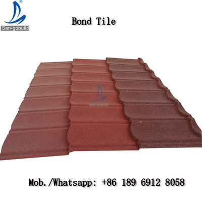 San-gobuild Roof Tile/Stone Solar Roof Tiles/Stone Coated Metal Roof Tile Steel Roofing Indonesia
