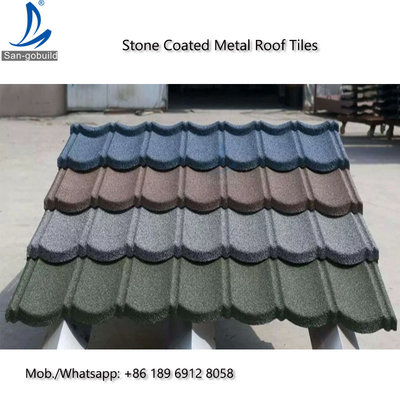 Metal Roofing Sheets Stone Coated Terracotta Red Coating Steel Roof Tile Prices