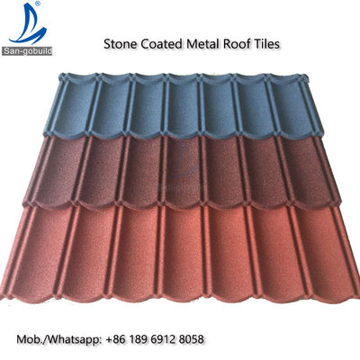 Wholesale Kenya KEBS Standard Factory Direct Sell Decras Roofing Maroon Stone Coated Roof Tiles