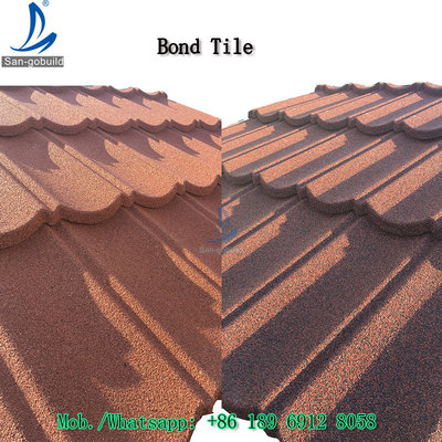 Wholesale Kenya KEBS Standard Factory Direct Sell Decras Roofing Maroon Stone Coated Roof Tiles