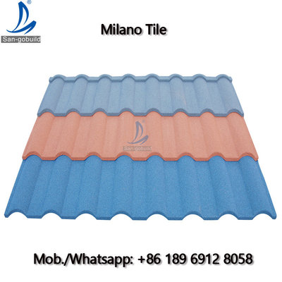 Sangobuild Metro Eco Roofing Tile / Stone Coated Eco-Friendly Metal Types Roof Tiles