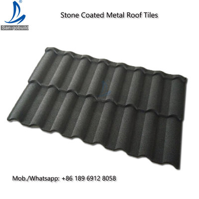 Kenya Metro / Decras Roof Tile / Stone Coated Aluminum Zinc Steel Roofing Sheet  Stone Coated Steel Roofing Materials Me