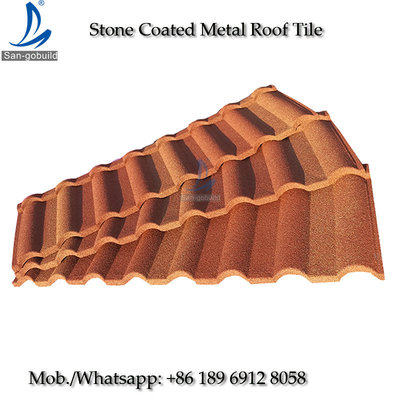 Kenya Metro / Decras Roof Tile / Stone Coated Aluminum Zinc Steel Roofing Sheet  Stone Coated Steel Roofing Materials Me