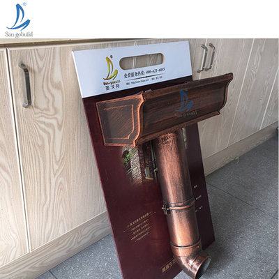 San-gobuild Cheap Price Anti-Corrosion Aluminum Rain Water Gutter Downspout Pvc Gutter Fittings