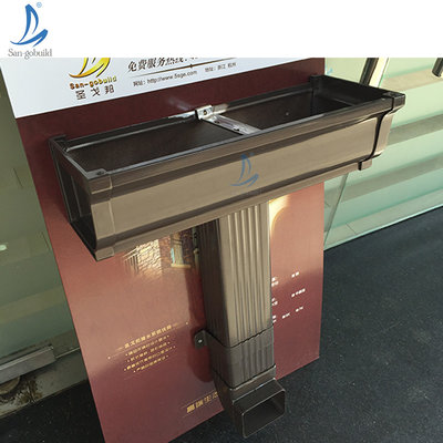 San-gobuild Cheap Price Anti-Corrosion Aluminum Rain Water Gutter Downspout Pvc Gutter Fittings