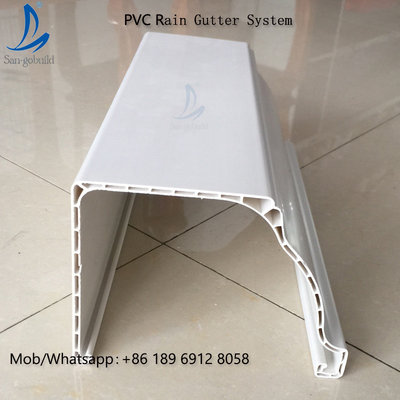 San-gobuild Cheap Price Anti-Corrosion Roofing Plastic Rain Water Gutter Downspout Pvc Gutter Fittings