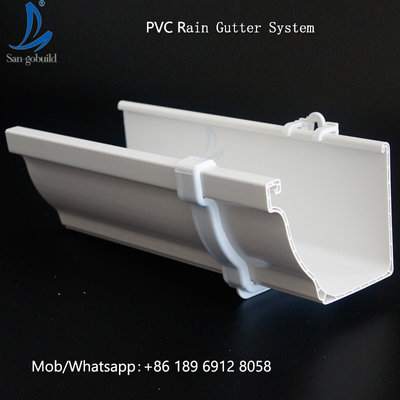Hot Selling Good Quality Custom Plastic Gutter, Roof PVC Gutter System, Cheap PVC Rain Gutter