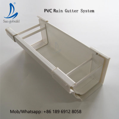 High Quality Rain Drainage System Building Material Plastic PVC Rain Gutter System Downspout Fittings Rainwater Gutters