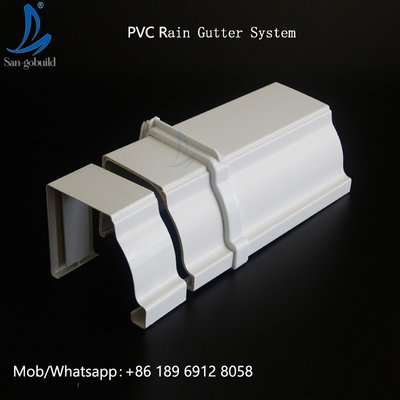 Good Price High Quality No Fading Nigeria, Ghana, Kenya PVC Rain Gutter / PVC Roof Gutter Philippines