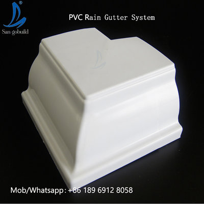 San-gobuild Guangzhou PVC Roof Gutter Elbow / PVC Rain Water Gutter Philippines