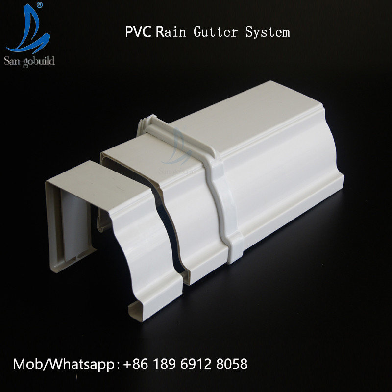 Good Price High Quality No Fading Nigeria, Ghana, Kenya PVC Rain Gutter / PVC Roof Gutter Philippines