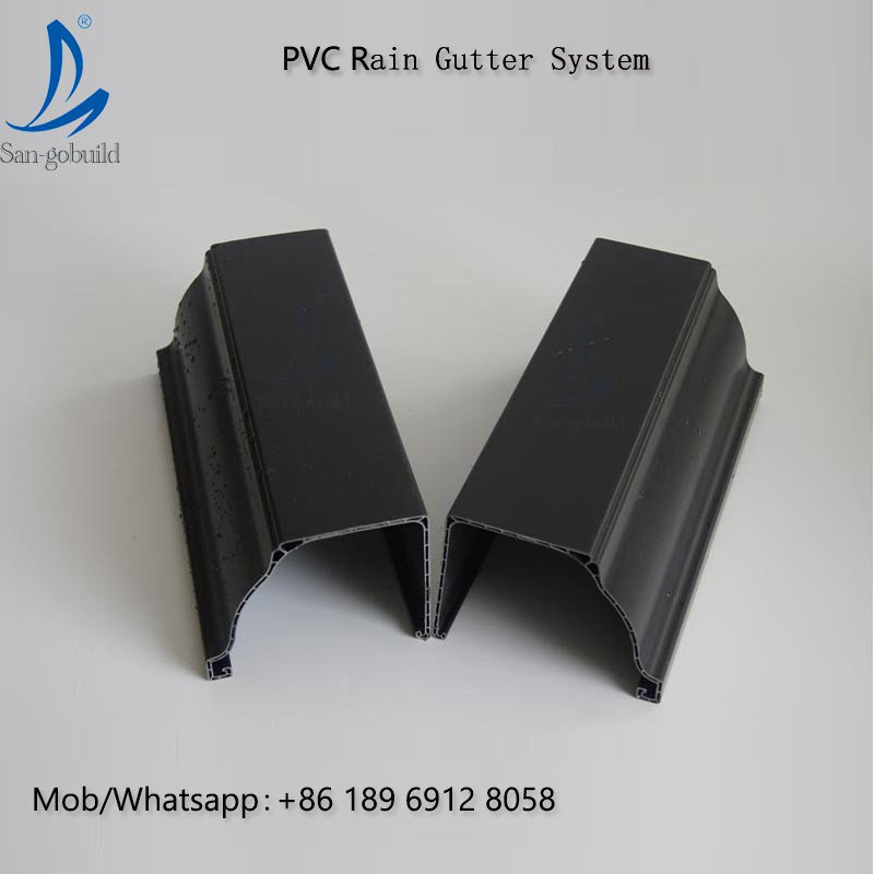 White Color  5.2inch PVC Rain Gutter Malaysia/Philippines/Kenya