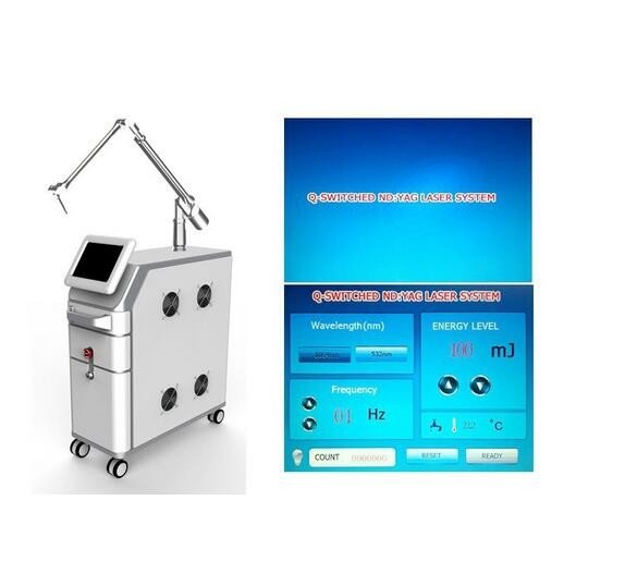High Quality Q-switch Nd Yag Laser Tattoo Removal and Skin Tanning Beauty Equipment