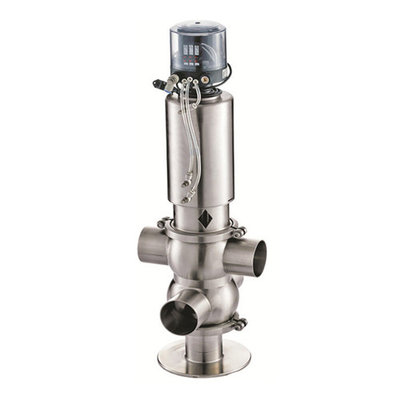 Klep van de Verwerkings Pneumatische Dubbele Seat Mixproof van het roestvrij staal316l de Sanitaire Voedsel