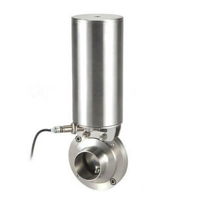 Sanitaire Pneumatische Intelligente Gelast Actuator van SS304,316L/Draad/Vastgeklemde Vleugelklep