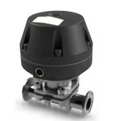 Roestvrij staal 304 Actuator van 316L Hygiënische Pneumatische Tri Vastgeklemde Diafragmakleppen