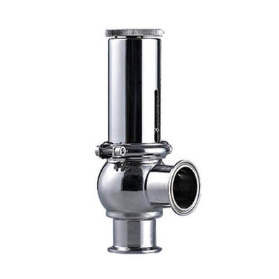 Veiligheid van de de DrukAfblaasklep van de voedselrang de Sanitaire 304 316L Één Richting van de Manierstroom