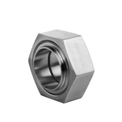 Hygiënisch-sanitair Roestvrij staal 304 Hexagon Nootunie van 316L IDF pijpmontage