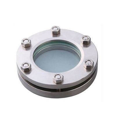 Sanitair Roestvrij staal 304 316 Sanitair Van een flens voorzien Gezichtsglas