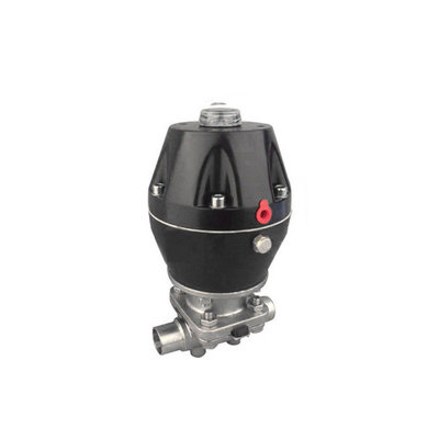 Sanitaire 316L-Diafragmakleppen met tri-Klemeinden, Pneumatisch Type