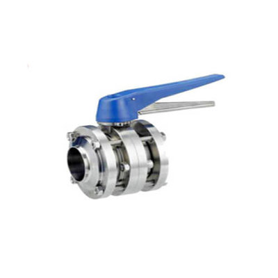 Sanitair Roestvrij staal 304 316L Drie Stukken 3PCS-Lassentype Vleugelklep