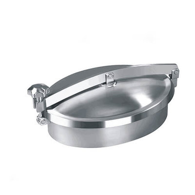 Het sanitaire Hygiënische Mangat van Manway van de Roestvrij staaldruk Cirkel Ronde voor Tank
