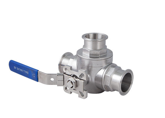 CX-s3wbv-05 3 de Klem Iso5211 van de Manier Sanitair Kogelklep Tri Hoog het Opzetten Stootkussen